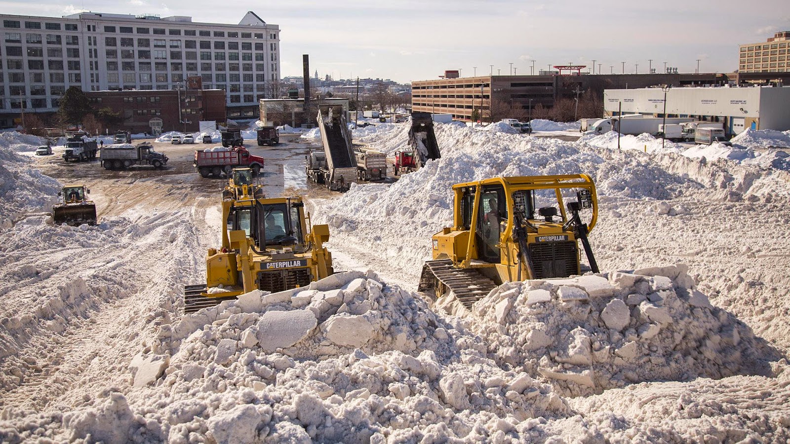 Sea, Sand and Sky: Boston Harbor Snow Dumping