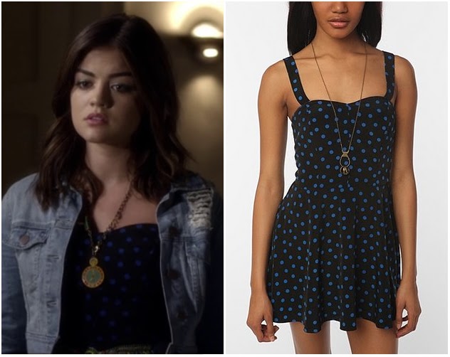 Pretty Little Liars: Season 3 Episode 5 Aria's Black with Blue Dots ...