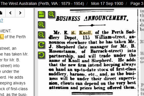 Knolls On The Southern Earth: - the Knoll Families of Australia