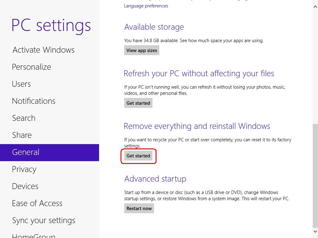 My Tech Sharing: Windows 8 Refresh & Reset