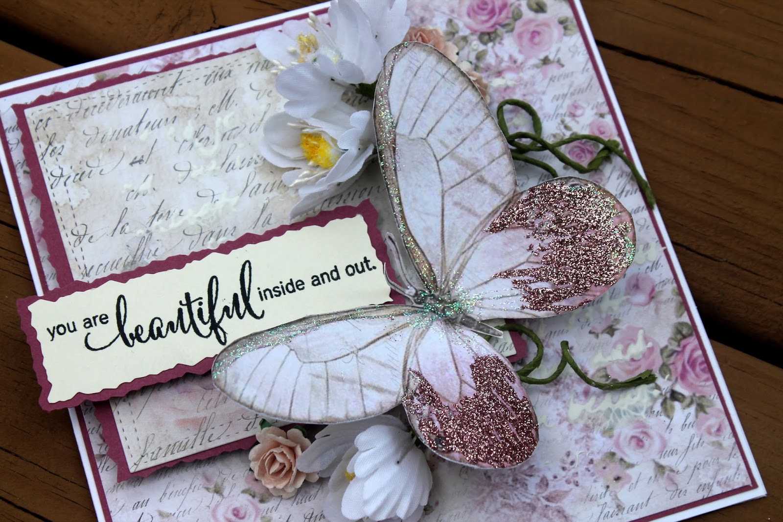 Archi's CraftCave!: Secret Garden Crafts Paper Flower Shop DT Card ...