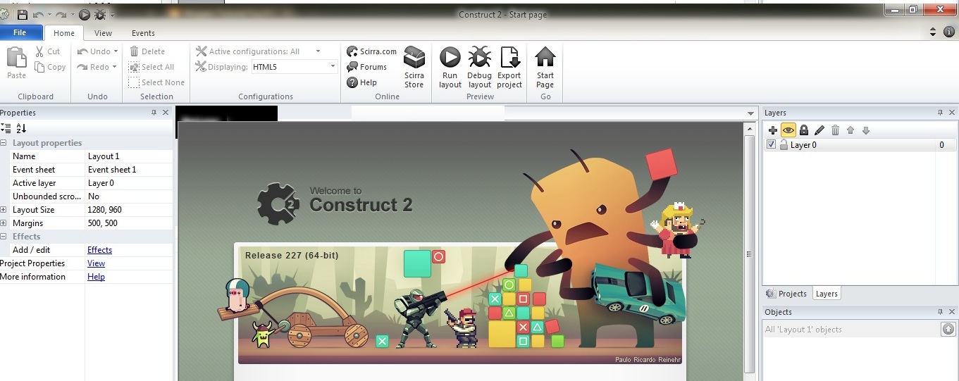 Tutorial Tuy Project: Membuat Game Dengan Construct 2