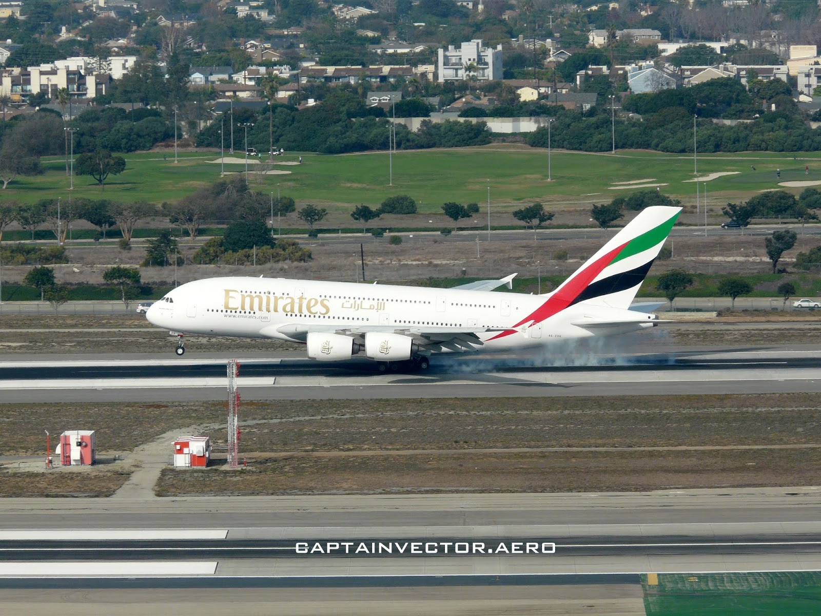 View from the control tower: Photo Friday: Emirates A380s