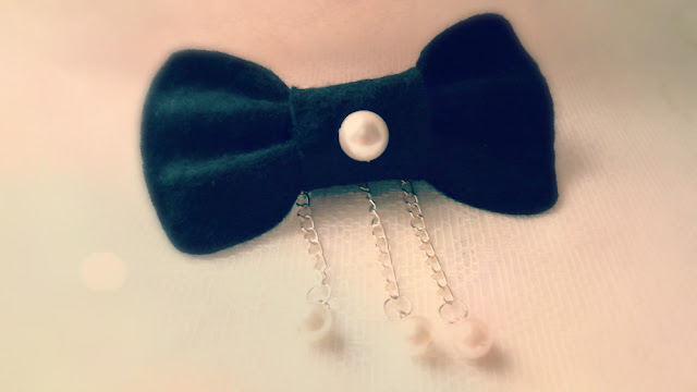 DIY Fashion : Cute Bow Tie Necklace From Felt | Hapy Friends Shoppe