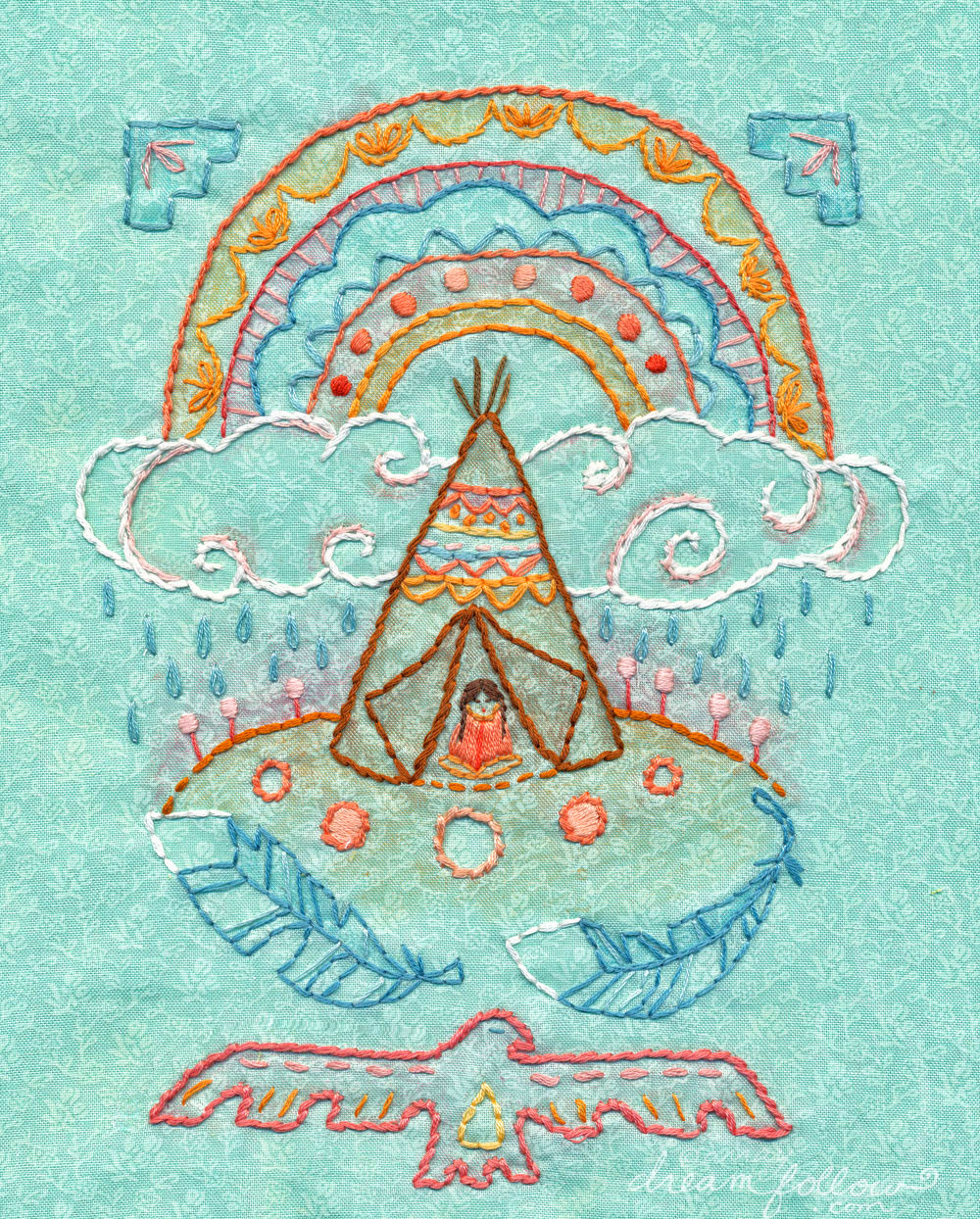 feeling stitchy: Wonderful Wednesday #6: Cree Rainbow Warrior