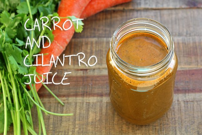 lisa's kitchen notebook: Carrot and Cilantro Juice