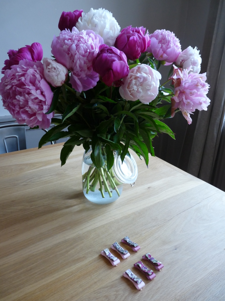 Octobre & mai: Barrettes liberty roses