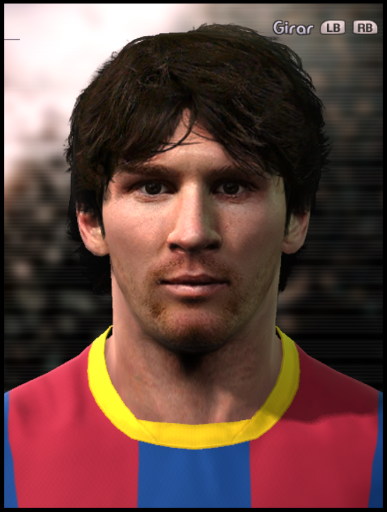PESUNITE: Lionel Messi Face by Teiker17
