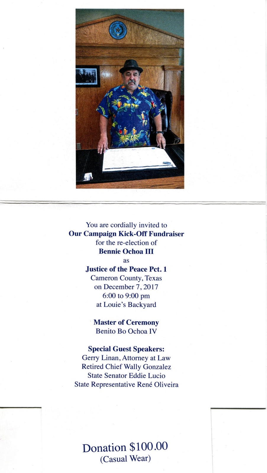 EL RRUN RRUN: PIRATES OF PORT ISABEL: BENNY OCHOA (3) PULLS A FAST ONE