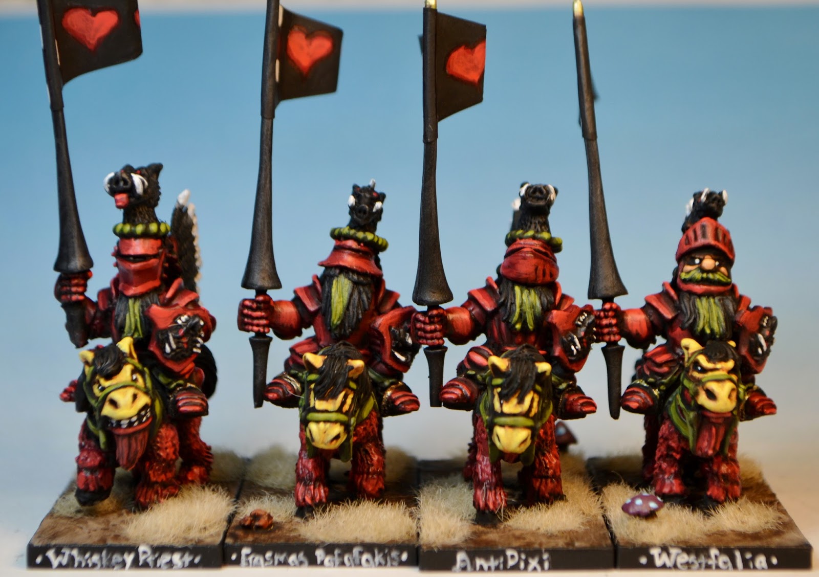 Give'em Lead: Winged Hussars: Adding to my chaos dwarf cavalry