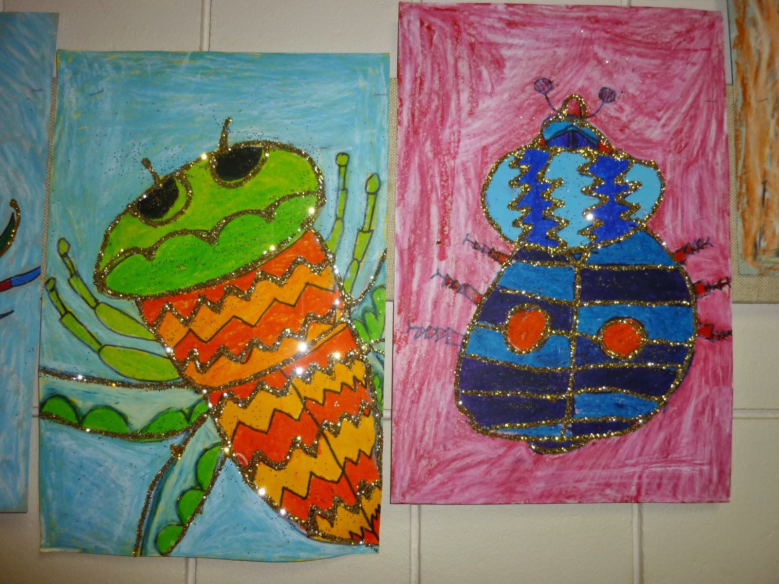 Mrs. Werner's Art Room: 3rd Grade Oil Pastel Insects