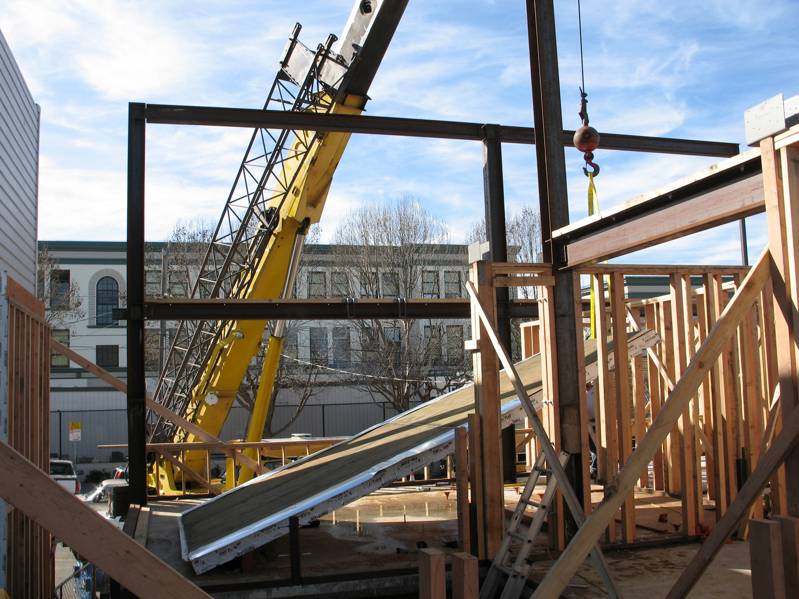 Roof Framing Geometry: Two Hour Fire Wall