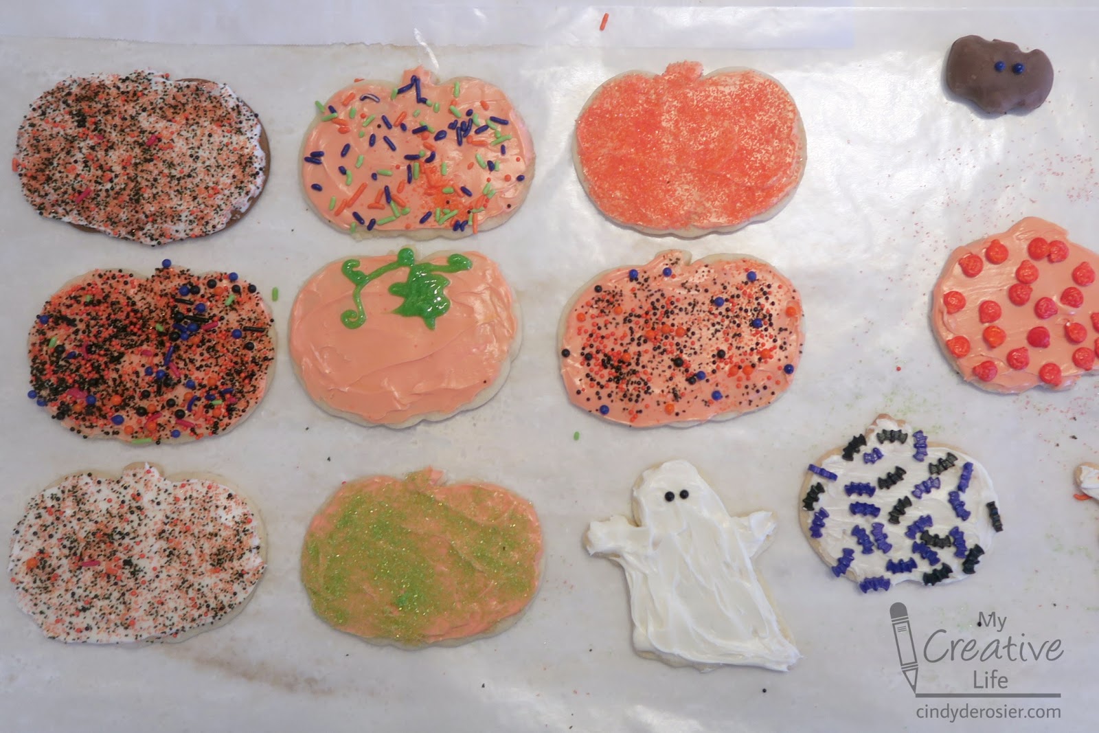 Cindy deRosier: My Creative Life: Halloween Crafting: Tissue Paper Art ...