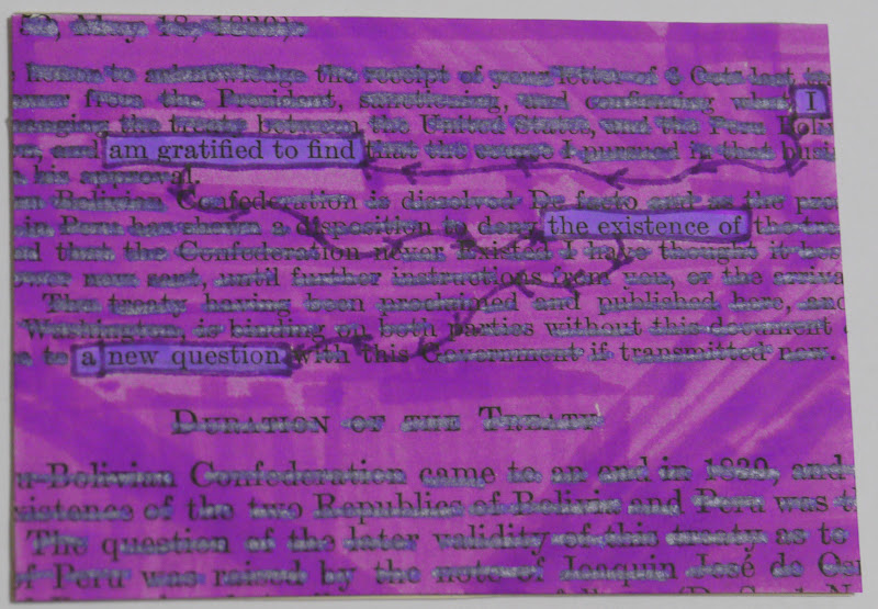 JBolech Swaps: Altered Text ATC Swap #6----Purple