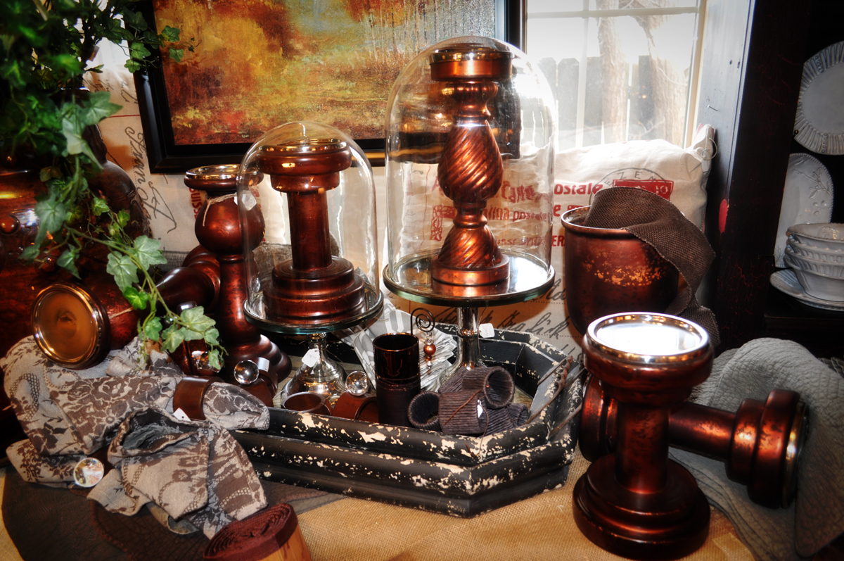 .: Copper mercury glass