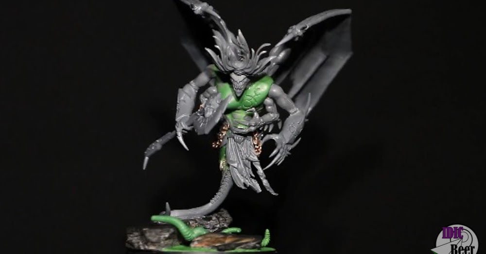 IDICBeer 40k: Daemon Princess of Slaanesh Conversion Complete