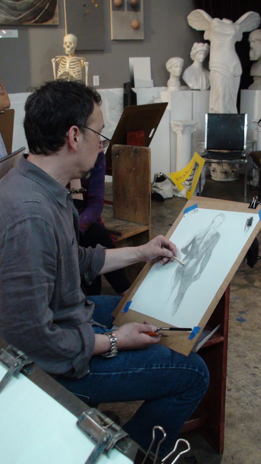 Kline Academy of Fine Art Blog: Tonal Figure Drawing with Ira Korman