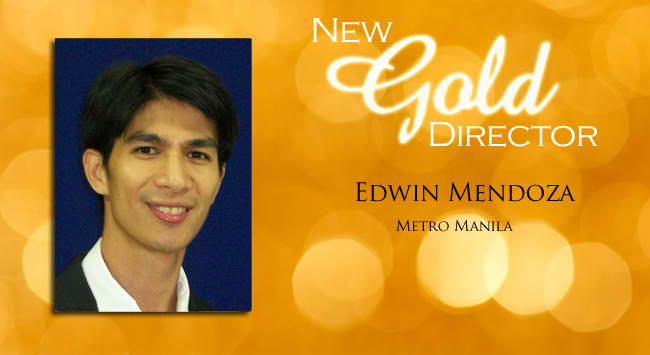 Noli A. Mendoza: Edwin Mendoza - New Gold Director