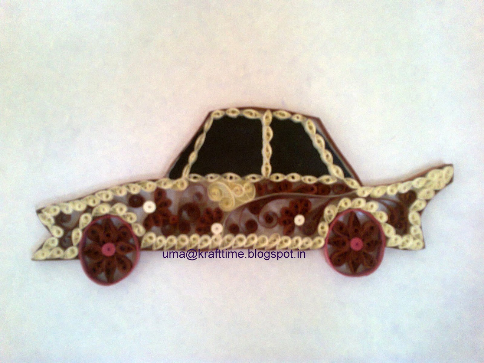 रचना: Quilled Car #2