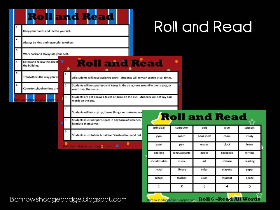 Barrow's Hodgepodge: Literacy Centers/Stations/Daily 5