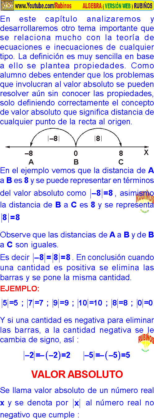 VALOR ABSOLUTO PROBLEMAS RESUELTOS