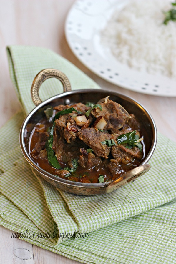 RUCHI: Malabar mutton curry/ Varutharacha mutton curry