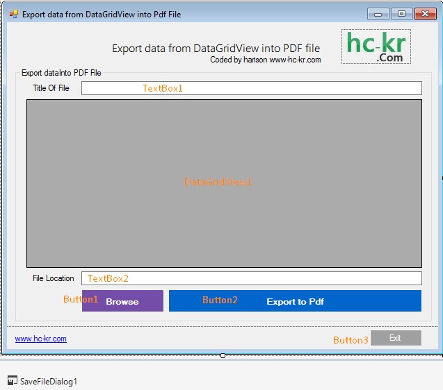 Vbnet How To Export Datagridview To Pdf Using Datatable Mysql Database Kode Ajaib