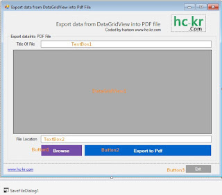 VB.NET How to Export DataGridView to PDF Using DataTable MySQL Database ...