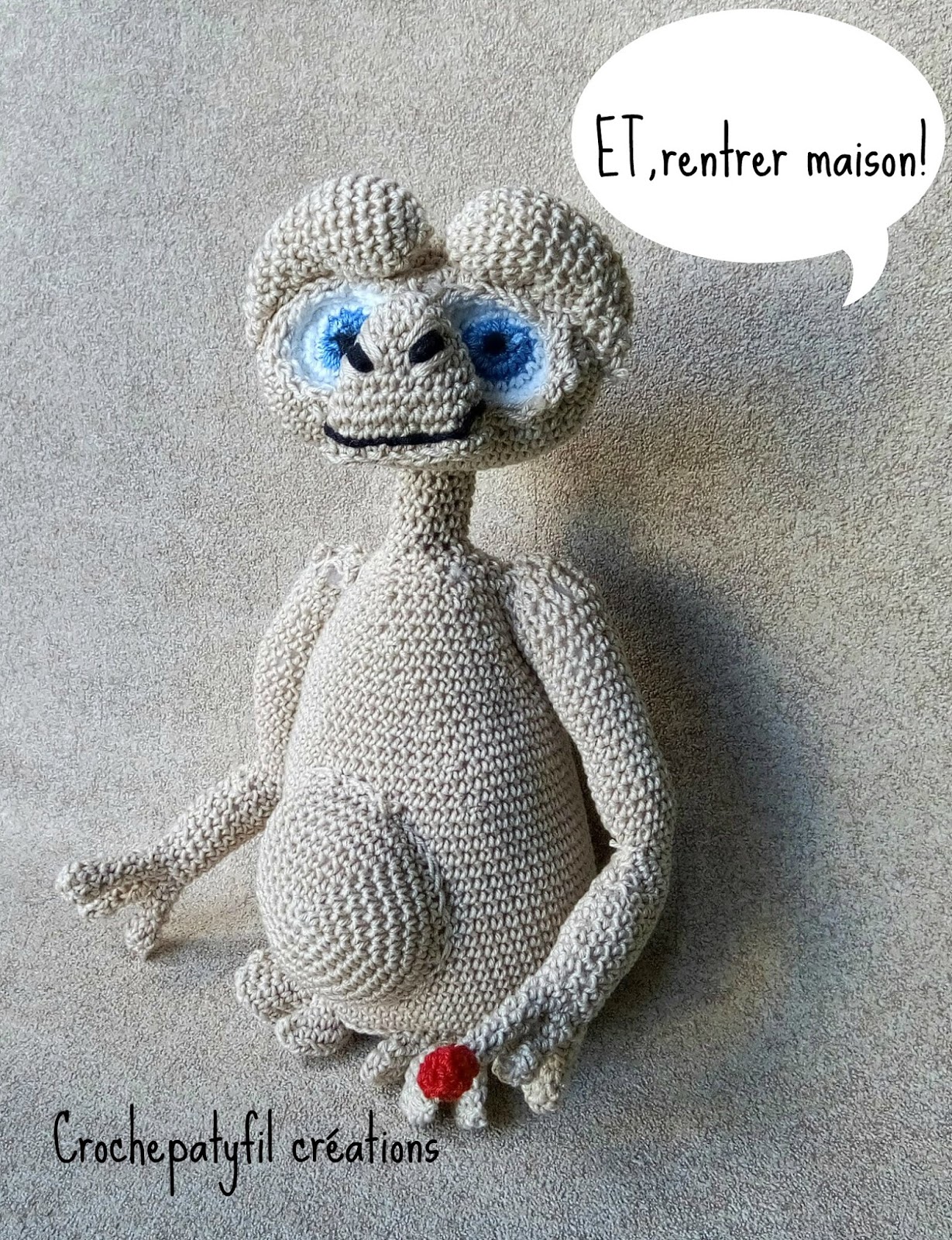 Crochepatyfil créations: E.T au crochet