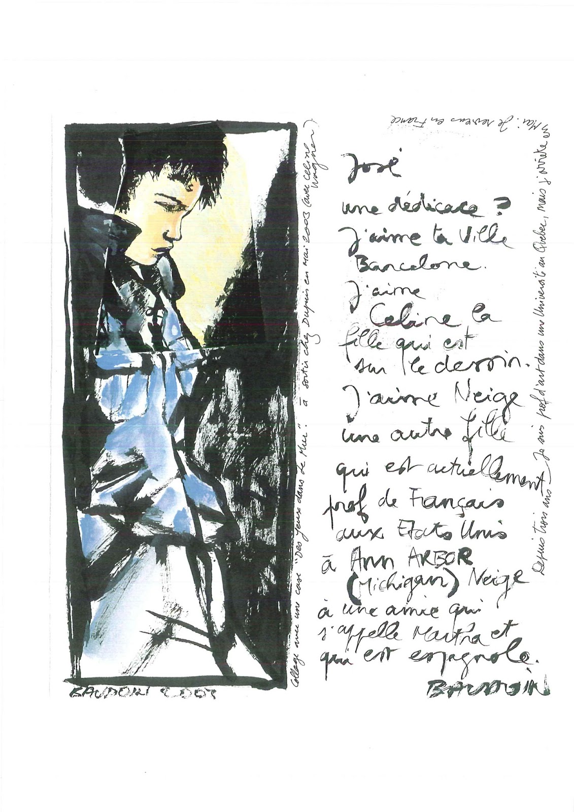 Dédicaces de la Bande Dessinée: Edmond Baudoin