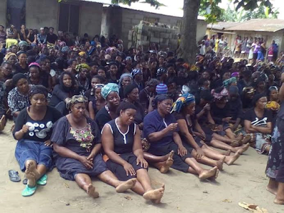 Women from Yeghe, Rivers State protest harrassment and arrest of their ...