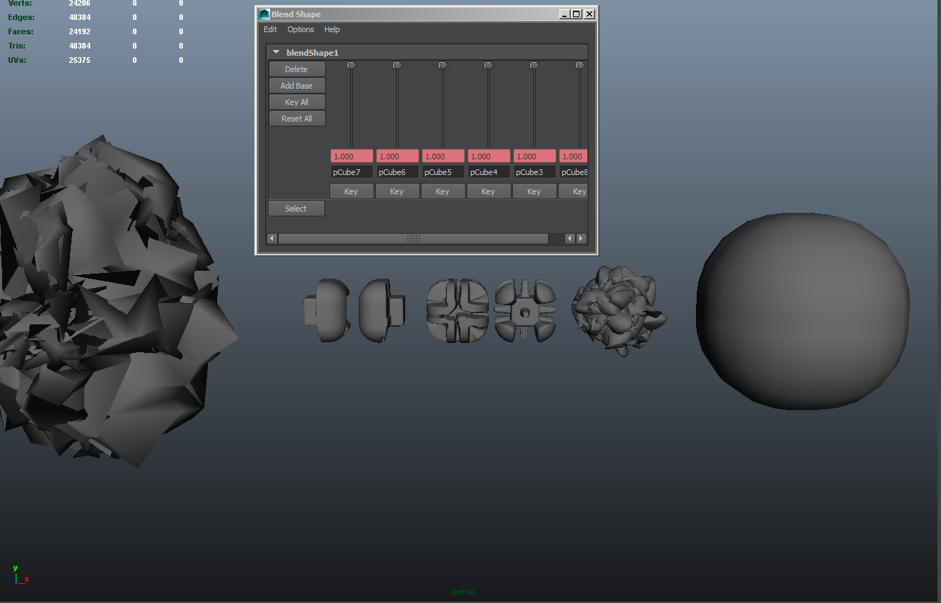 3D Graphics and such: Blend Shape: Finished