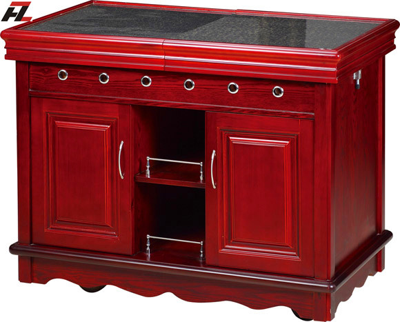 China hotel supplies manufacturer: Kitchen Flambe Cooking Trolley with ...