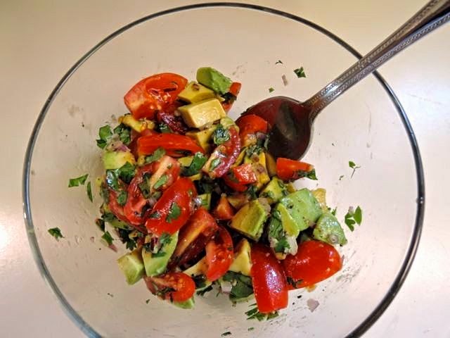 The Briny Lemon: Pan-Seared Wahoo with Tomato-Avocado Relish