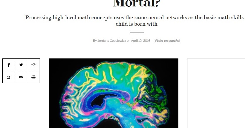 Mathematician's Brain Differs