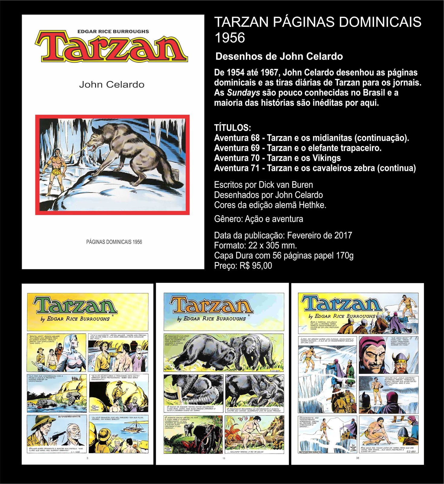 TarzanComics: Tarzan Sundays 1956 by John Celardo