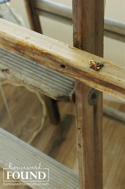 wood ladder easel homewardFOUND decor