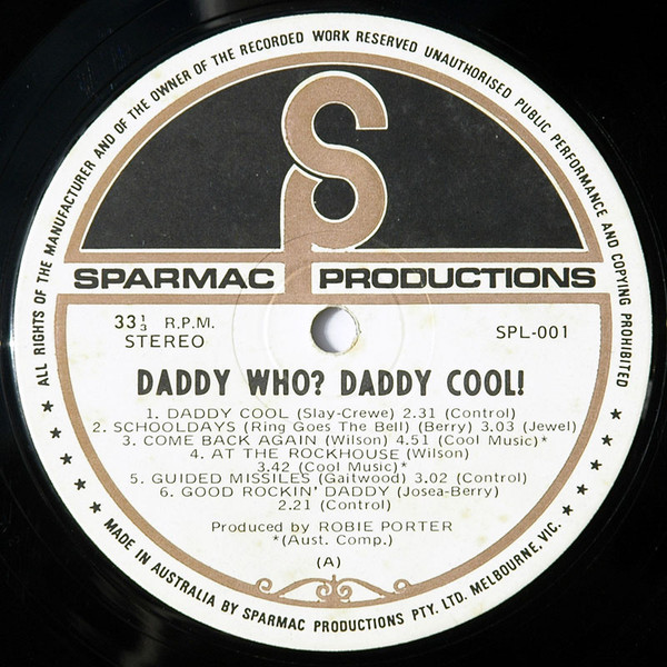 johnkatsmc5: Daddy Cool “Daddy Who? Daddy Cool!” 1971 Australia Rock ...