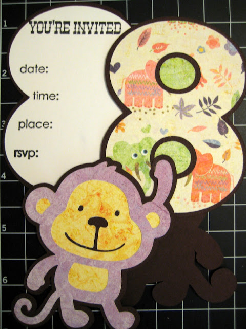 She's a Sassy Lady: Eight is GREAT! - A Birthday Invite Tutorial