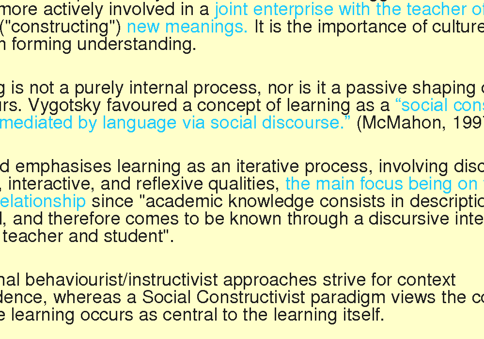 Constructivism (philosophy Of Education) - Constructivist Learning Theories