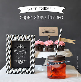 the creative bag blog: Paper straw frames