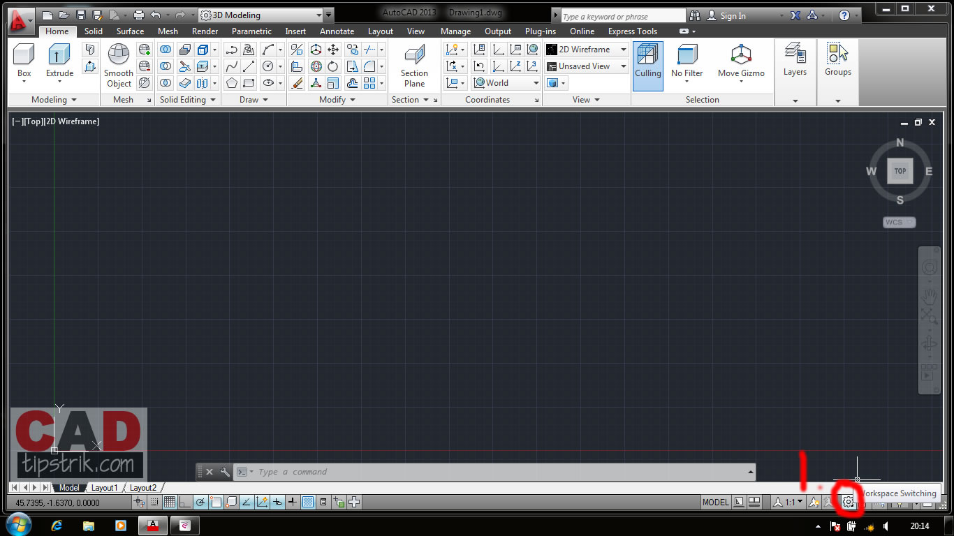 Training Autocad Jakarta: Cara Merubah Interface AutoCAD 2013 3D ...