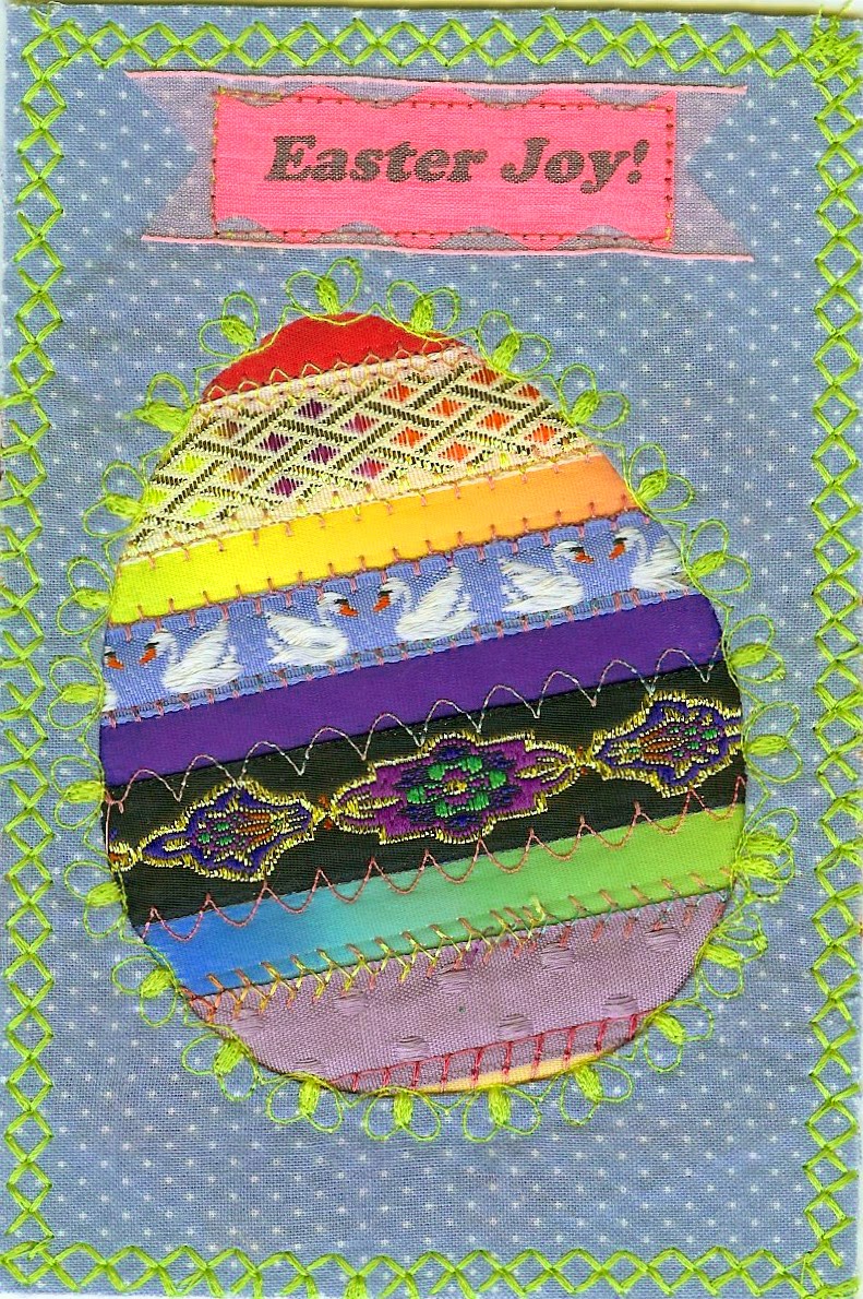 Sewing Fabric Postcards with ShereeSews: Easter Joy Tutorial for fabric ...