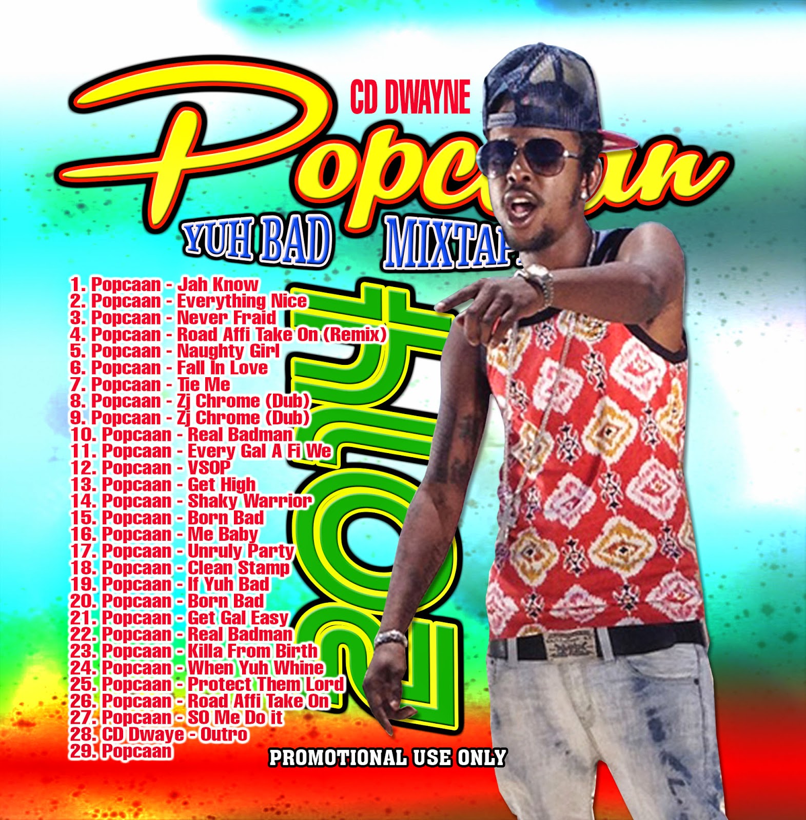 CD DWAYNE - POPCAAN YUH BAD MIXTAPE | REGGAETAPESHOP