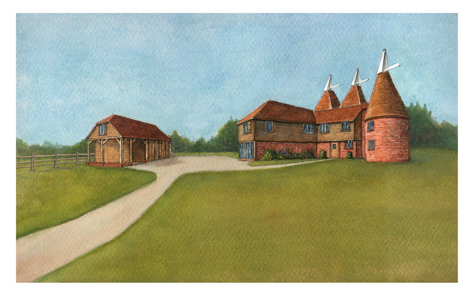 Thomas Haskett Illustration: Oast House Development
