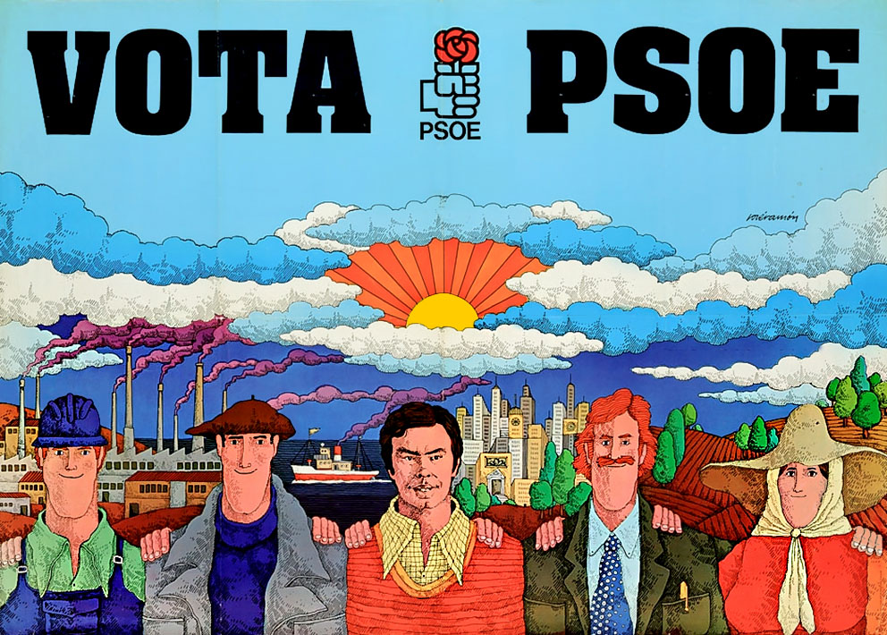 Espacios Plurales: Cartel del PSOE de 1977, pidiendo el voto