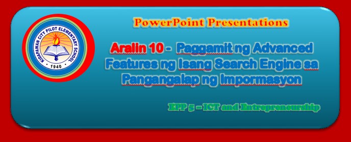 ICT COMPUTER CLASS IN THE 21ST CENTURY: EPP ICT GRADE 5 - K to 12 ...