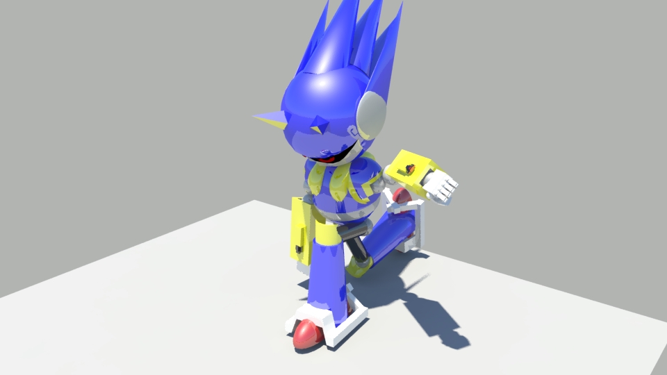 Mecha sonic 3d model - sterzoom
