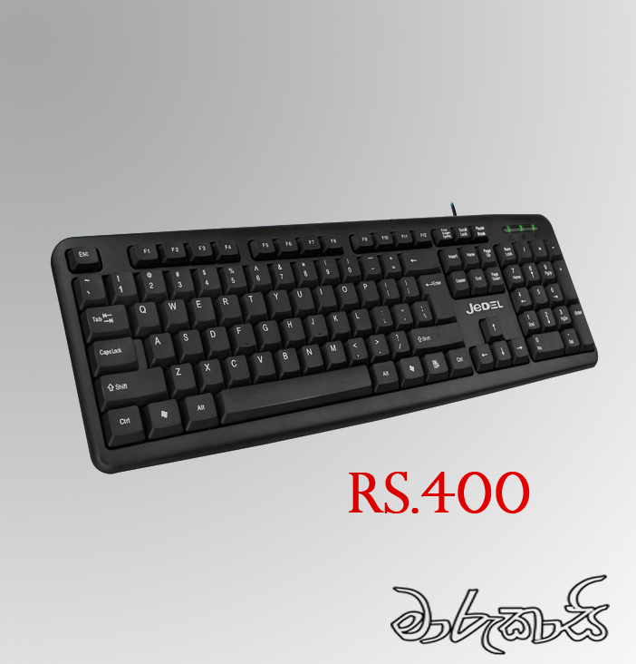 JeDEL USB Keyboard -3 Language ( Sinhala/Tamil) - මාරුකාසි