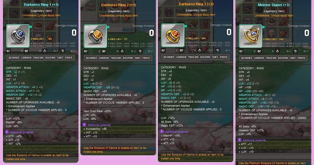Diary Of A MapleStory NightLord: My Stats And Equipment Update